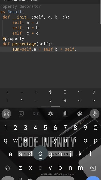 Property decorator / property keyword in Object Oriented programming python - YouTube