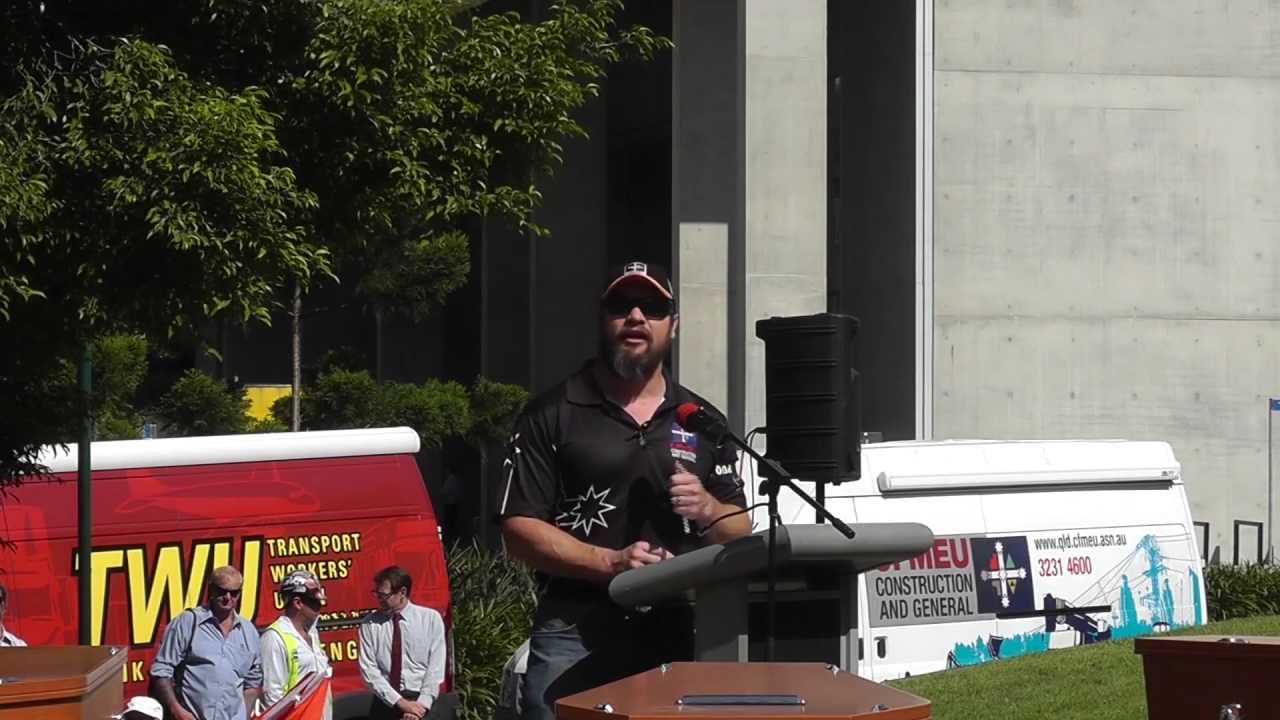 Jade Ingham - CFMEU - Reading out Letter from PM Julia Gillard at ...