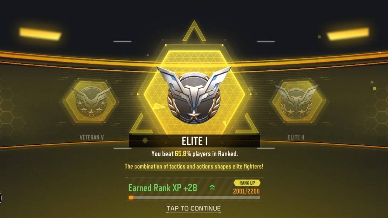Reaching elite I in cod Mobile ranked - YouTube
