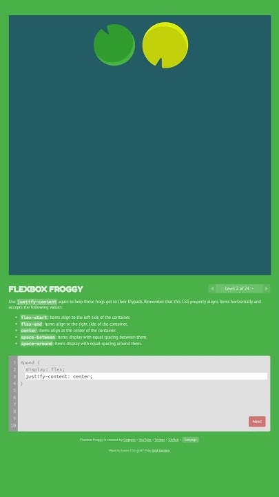 Flexbox Froggy | Levels 1 - 3 Solved! 🐸 - YouTube