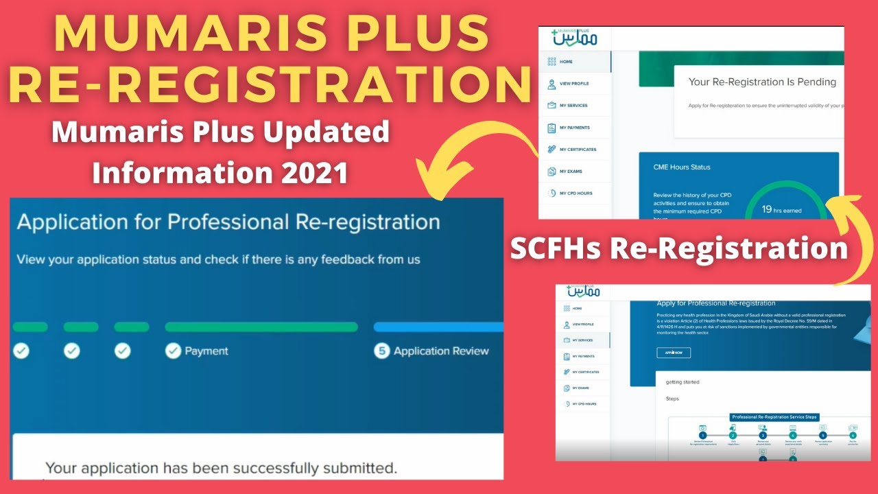 Mumaris Plus Re-Registration – Step-by-Step Guide for SCFHS License ...