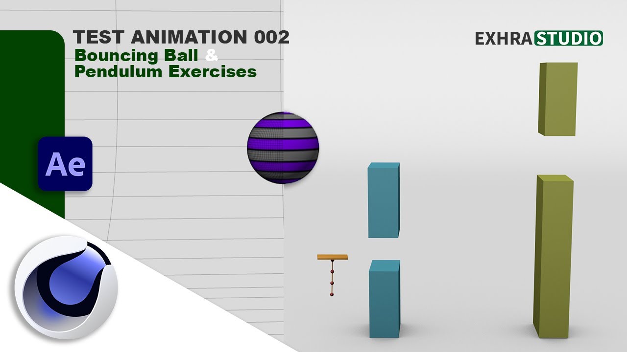 C4D Bouncing Ball & pendulum Exercises | Testing | Africa - YouTube