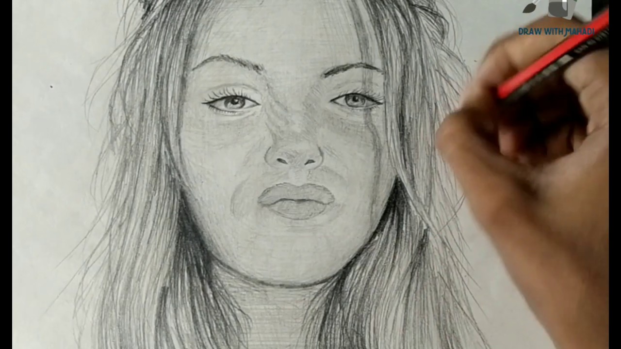 How to do Hatching || Part-2 || Hatching of a pretty girl - YouTube