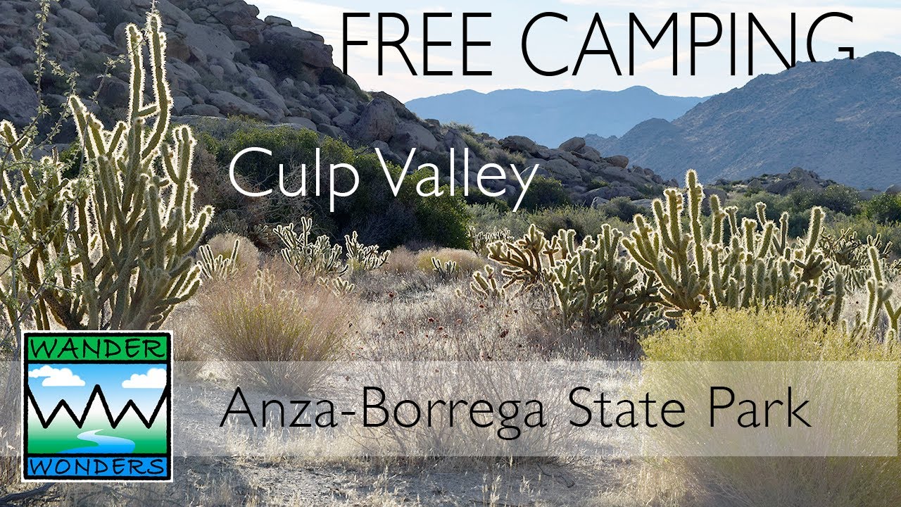 Boondocking in Culp Valley. Camp and Hike FREE in a High Mountain ...