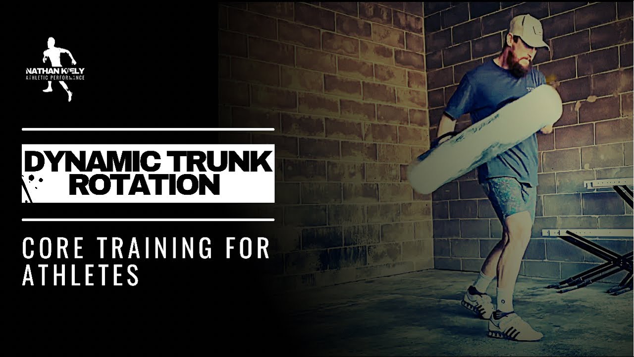 Dynamic trunk rotation with aqua bag 1-2-3 hold - YouTube