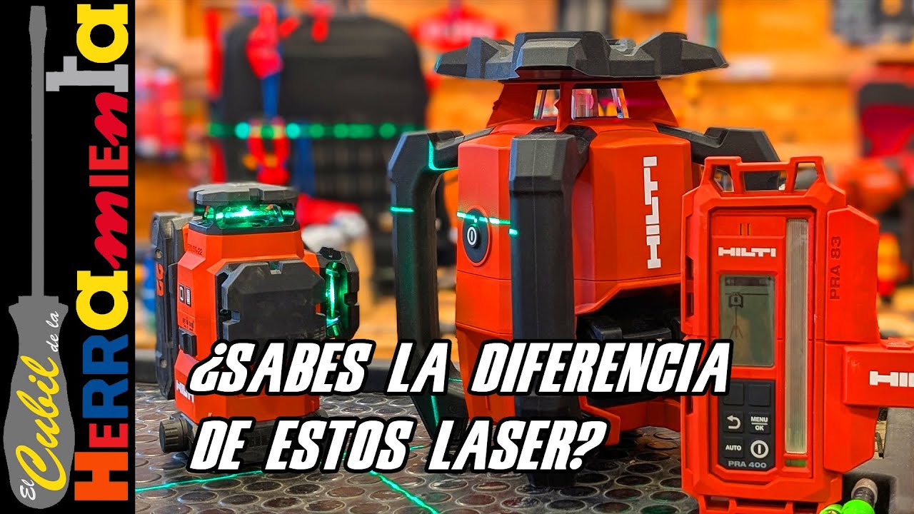 NIVEL LASER DE HILTI PARA INTERIOR Y EXTERIOR ROTATIVO Y 360 PM50 Y ...