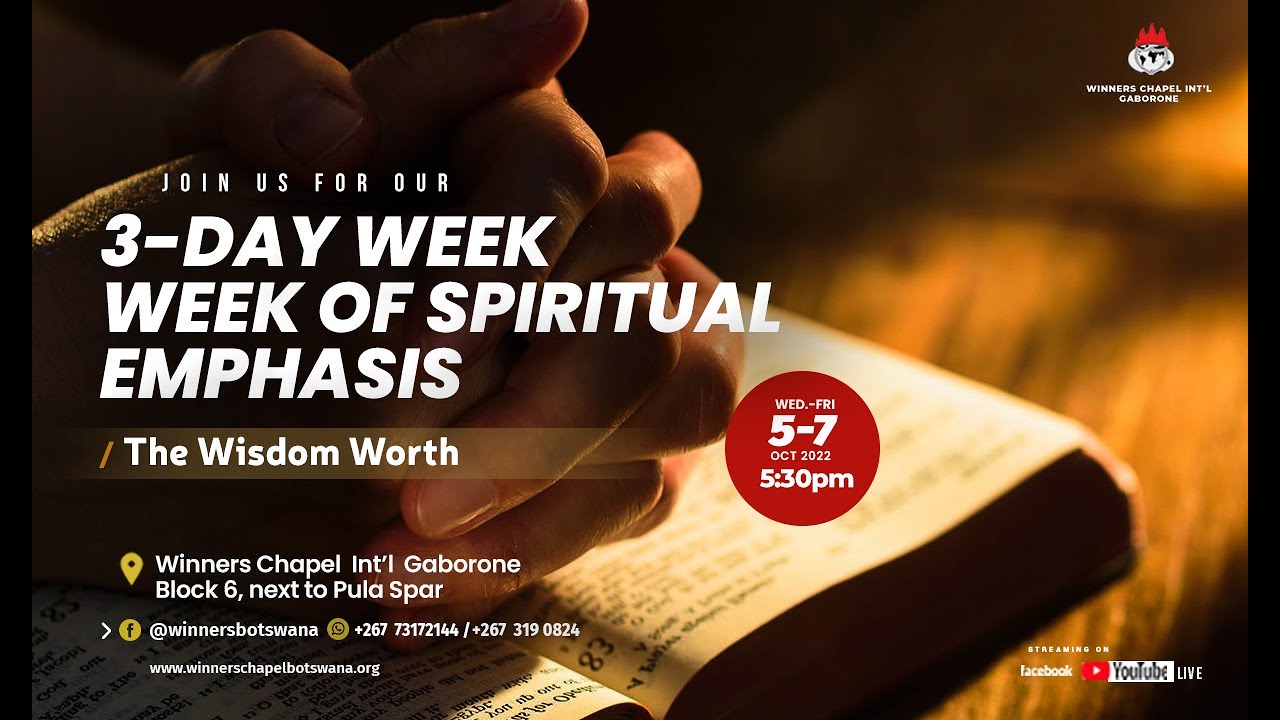 3 Day Week of Spiritual Emphasis (Day 3) | 7th, October 2022 - YouTube