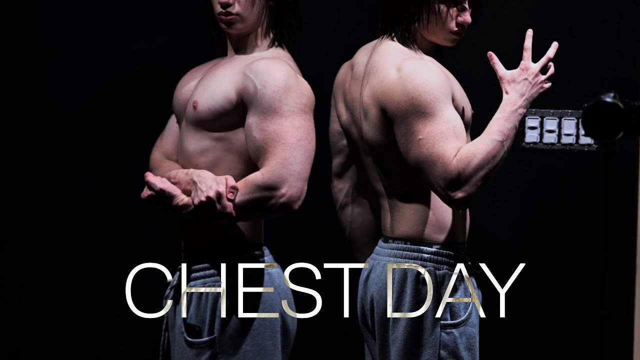 i found the craziest lighting of all time (chest day) - YouTube
