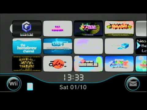 My hacked Nintendo Wii menu - YouTube