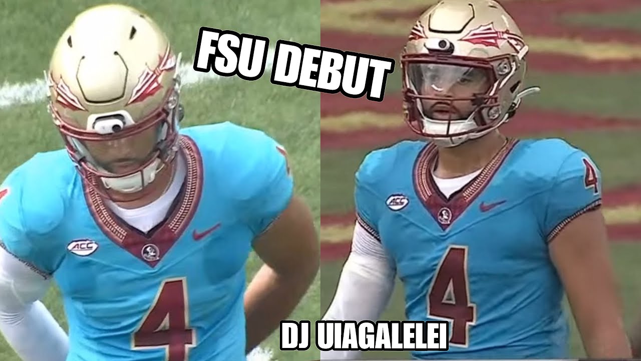 EVERY THROW: DJ Uiagalelei FSU DEBUT! @ Florida State Spring Game 😅 ...