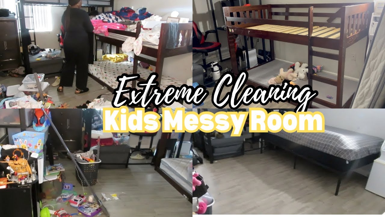**NEW**EXTREME CLEANING My Kids Messy Room - CLEAN WITH ME - YouTube