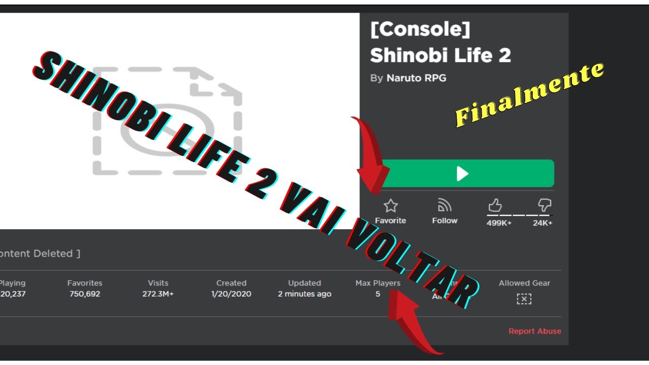 SHINOBI LIFE 2 ESTÁ DE VOLTA - NOVAS INFORMAÇÕES ( ROBLOX ) - YouTube