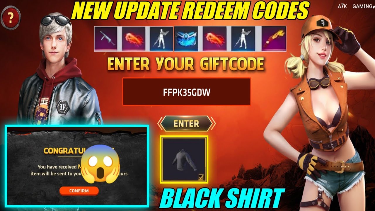 Today New Redeem Codes Free Fire Free Fire Black Shirt Redeem Code today-new-redeem-codes-free-fire-free-fire-black-shirt-redeem-code