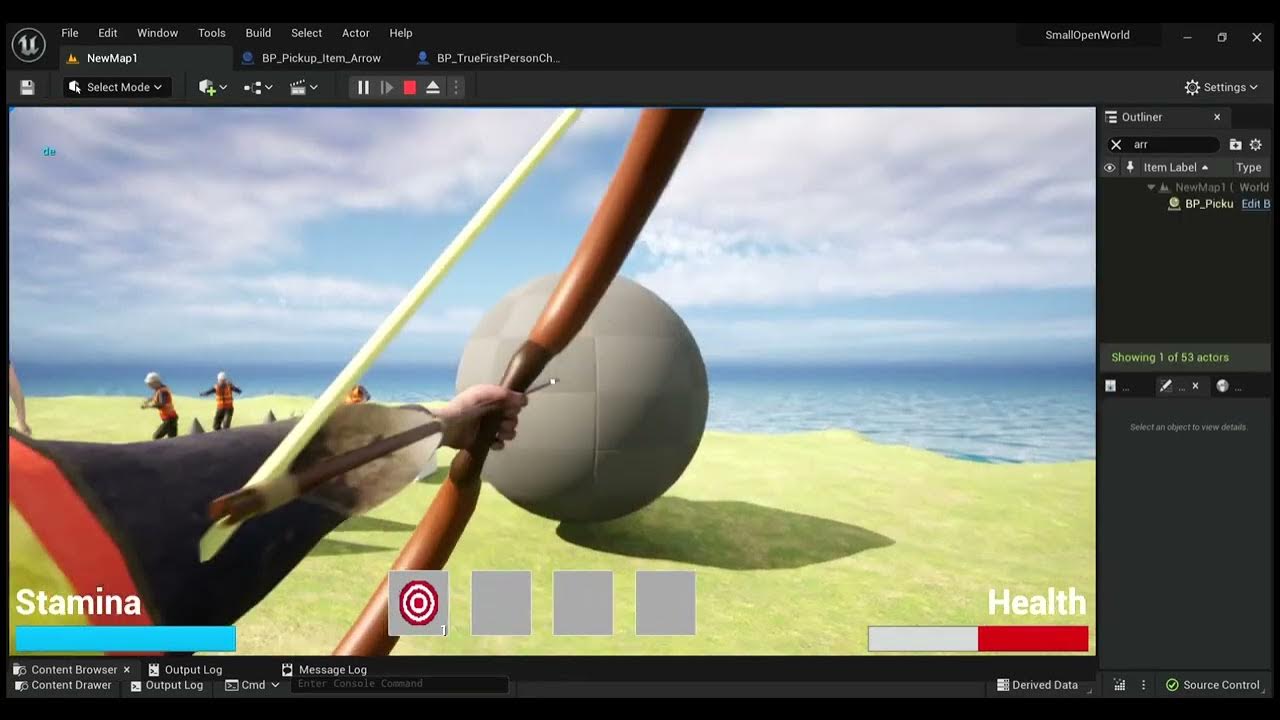 [UE5 Devlog] I can shoot the arrow now!! - YouTube