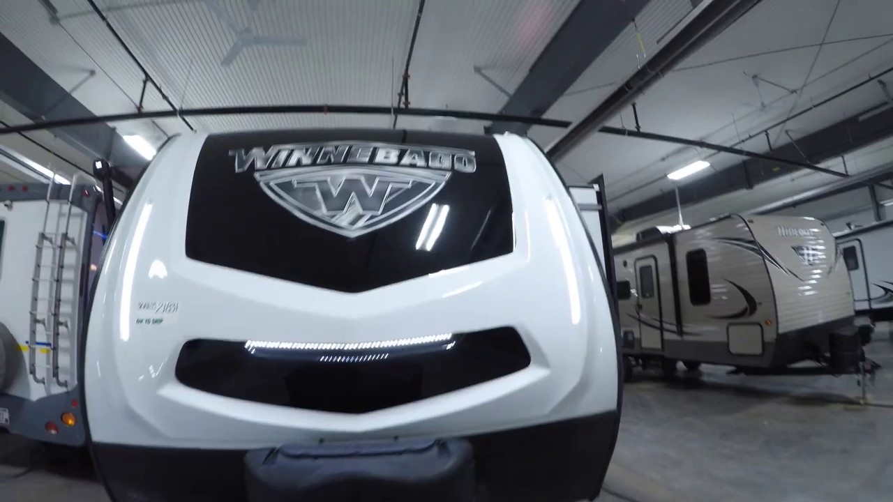 2018 Winnebago Minnie Plus 30RLSS Three Slide Travel Trailer with Red ...