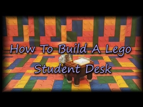 How To Build A Lego School Student Desk - YouTube