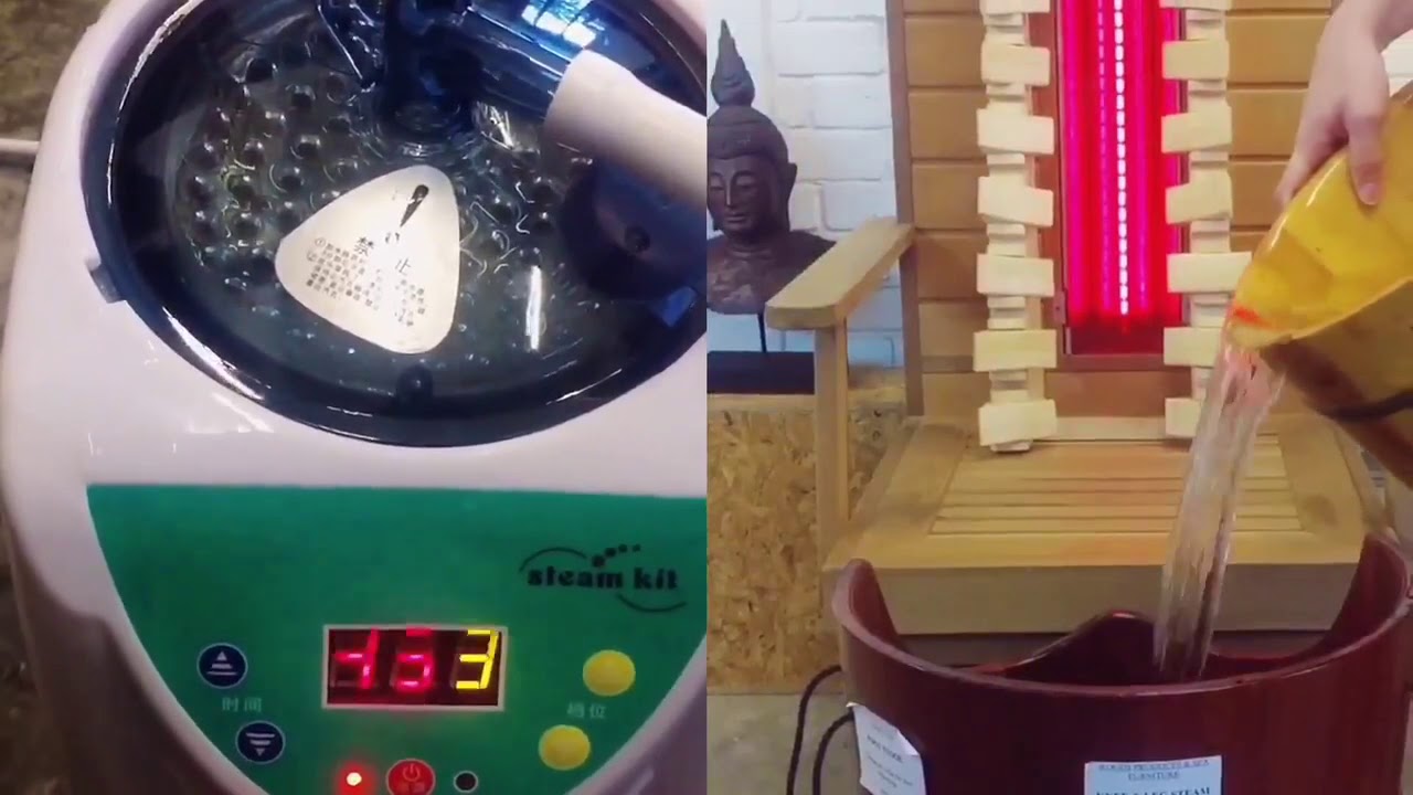Knee & Leg Steam Bucket & Herbs Boiler - YouTube