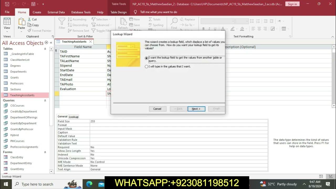 Access 2019 Module 5 SAM Project 1b | NP_AC19_5b | 2019 Module 5 SAM ...