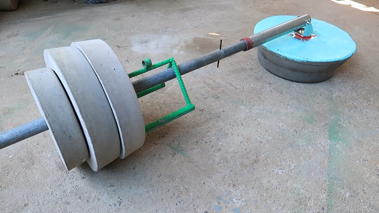 How to Make Homemade LandMine Attachment - Cool Gym Ideas - YouTube