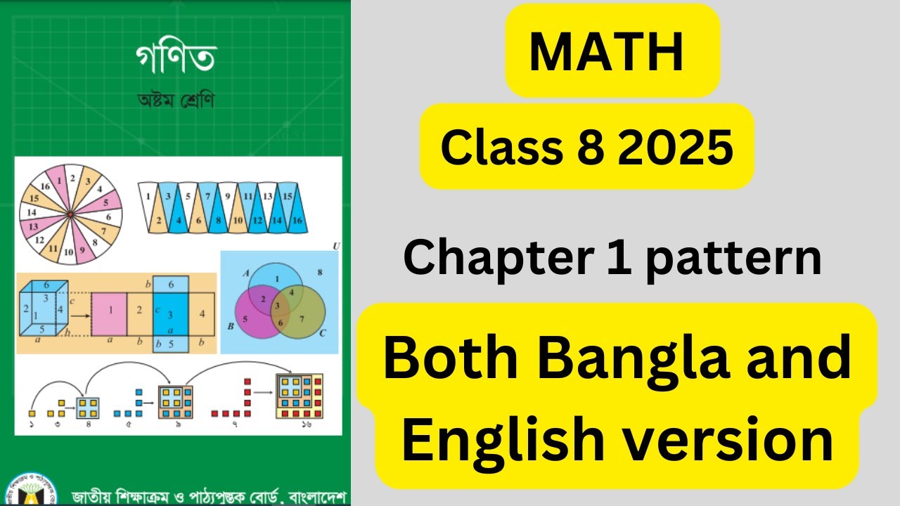 class 8 math chapter 1 2025 | Class 8 math Chapter 1 2025 English ...