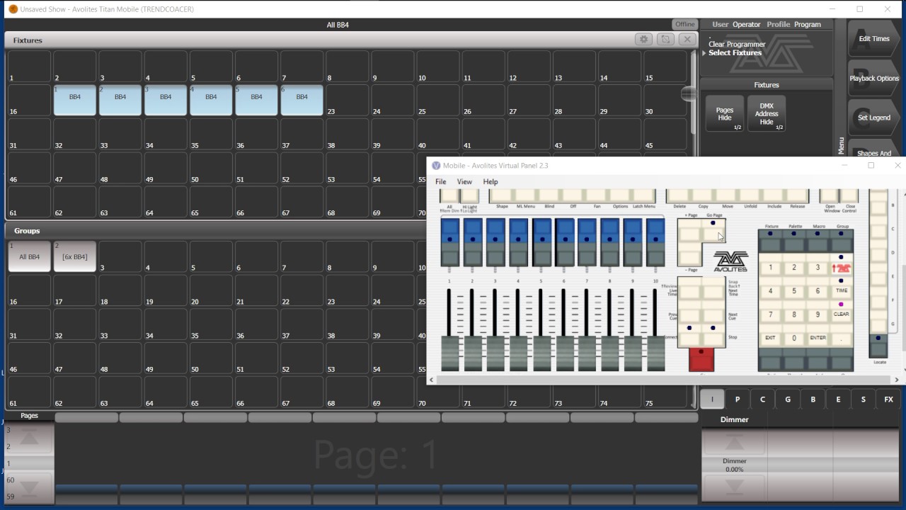 Avolites Titan: Change fixture order by editing group layout - YouTube