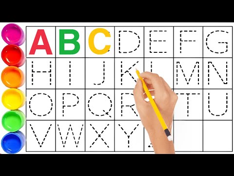 Learn ABCD Alphabets and numbers counting 123.Shapes for kids and ...
