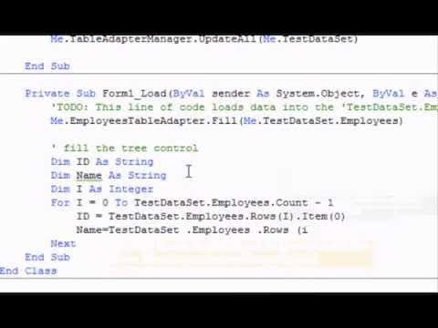 How to use TreeView control with DataGridView to display Master Details table in VB.net - YouTube