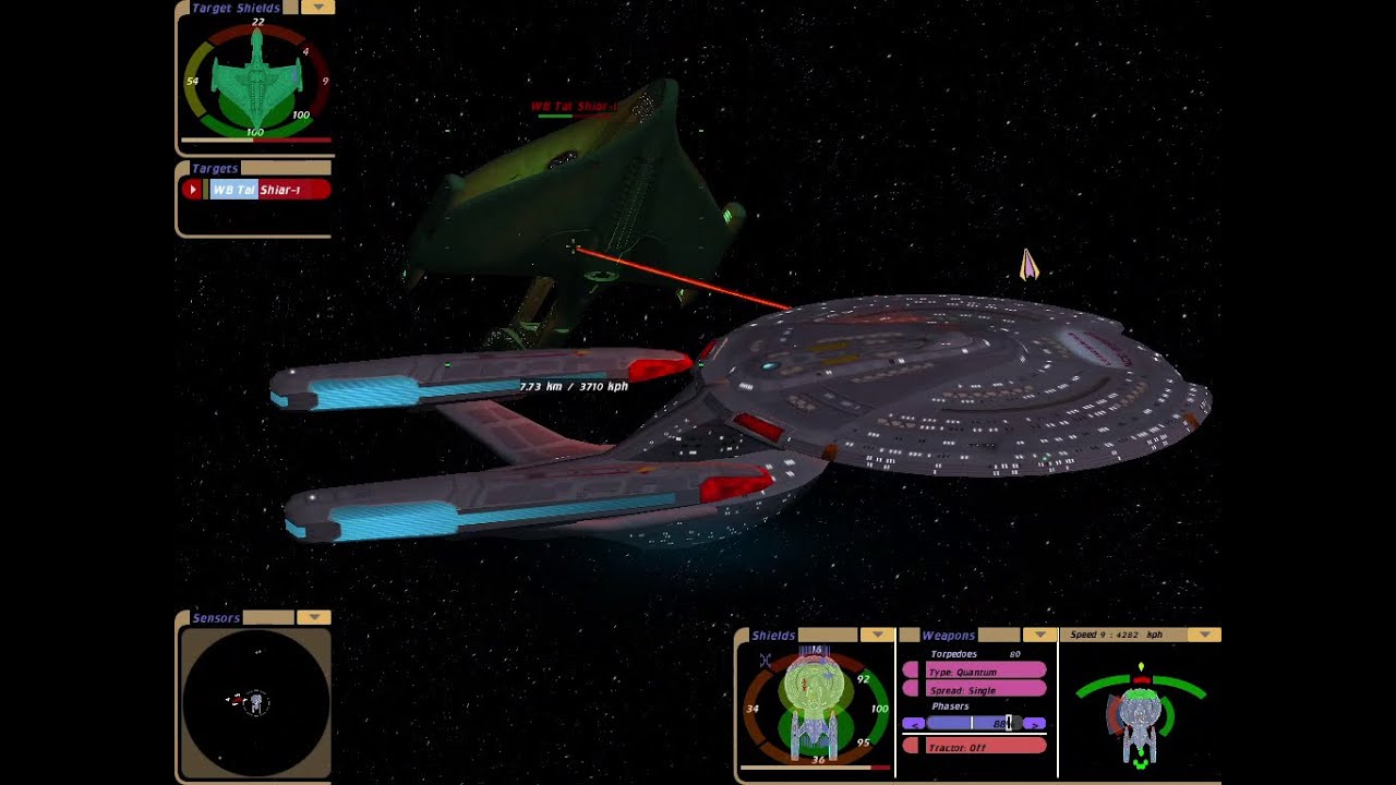 Dawnstar Class vs Romulan Tal Shiar Warbird | KM | Star Trek Bridge ...