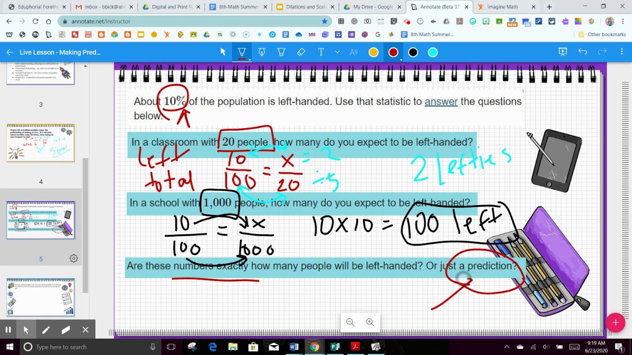 Live Lesson - Probability Making Predictions - YouTube