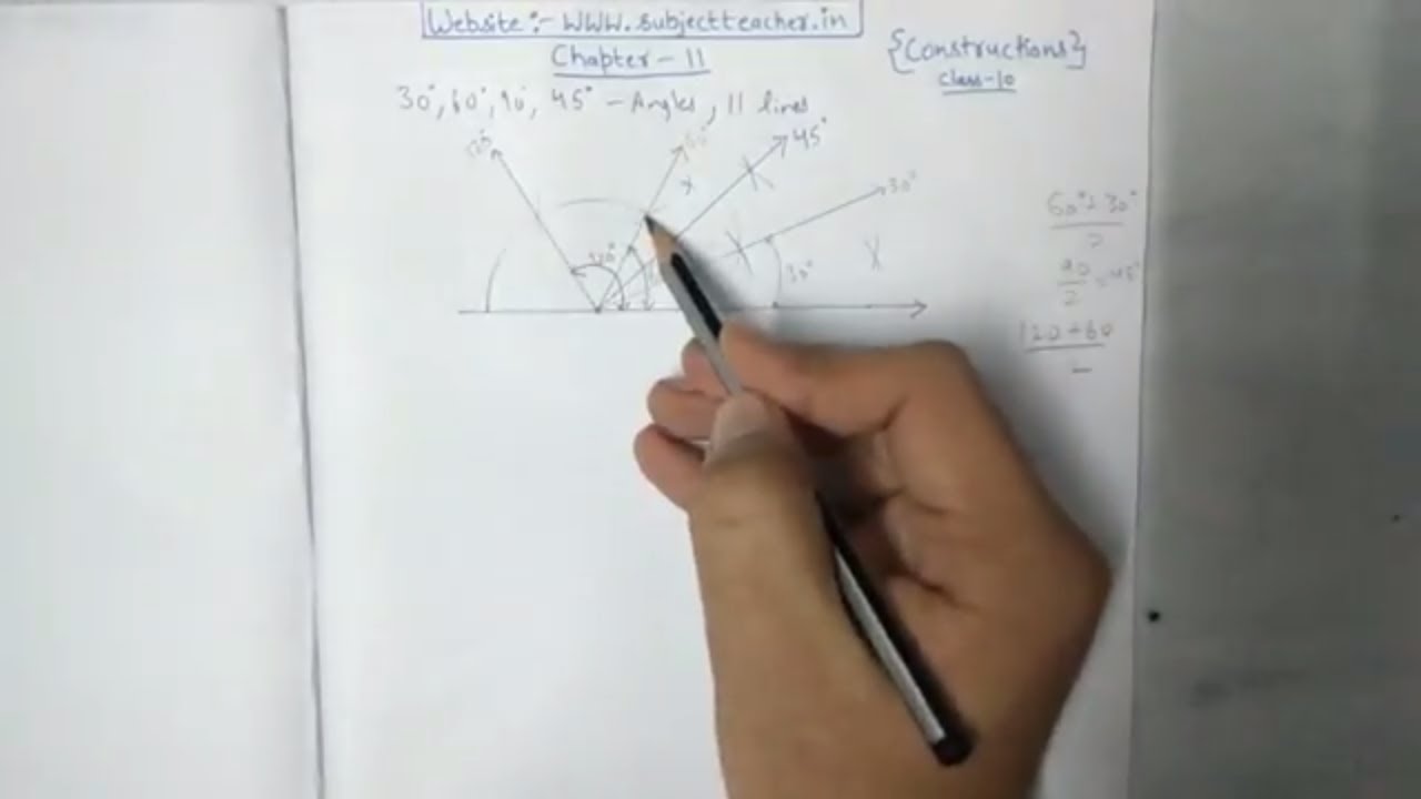 Chapter 11 Constructions - Basic concepts NCERT maths class 10 - YouTube