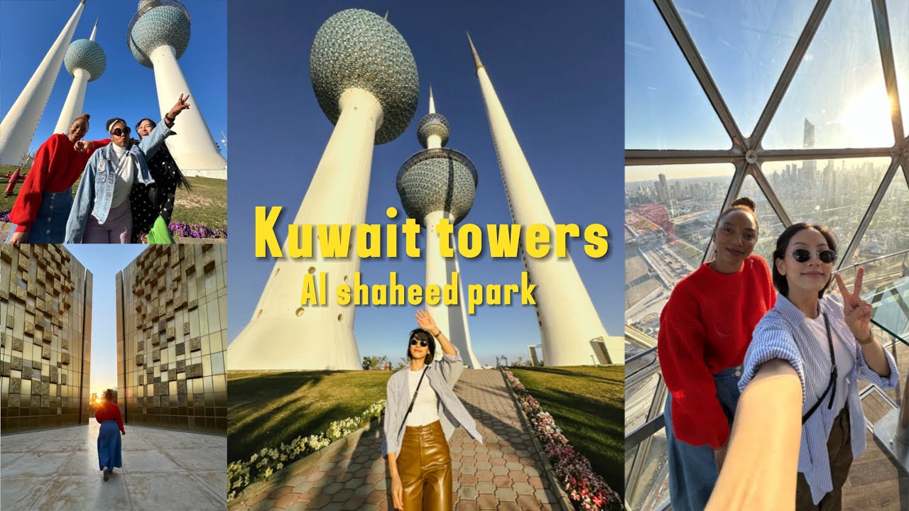 Inside Kuwait tower || Kuwait tower view from top || Al shaheed park ...