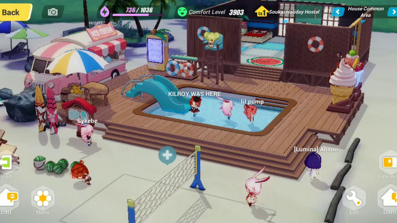 [Honkai Impact 3rd] Adorable Beach Dorm start-up 1/19/2019 - YouTube