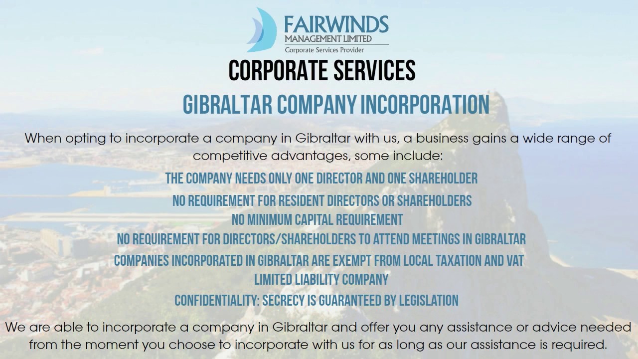 Gibraltar Company Incorporation - YouTube