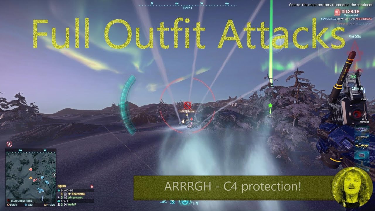 Planetside 2 - Full Outfit Attacks - YouTube