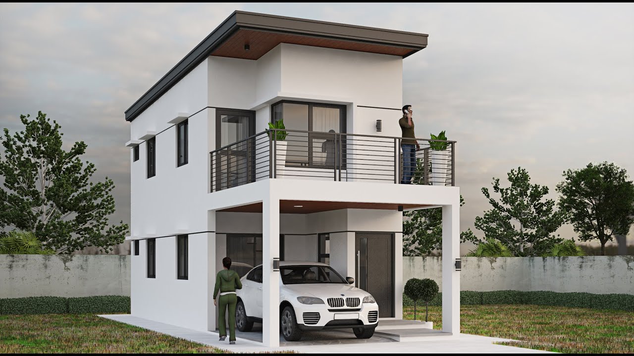 50 SQM. 3 BEDROOM - SMALL HOUSE DESIGN - YouTube