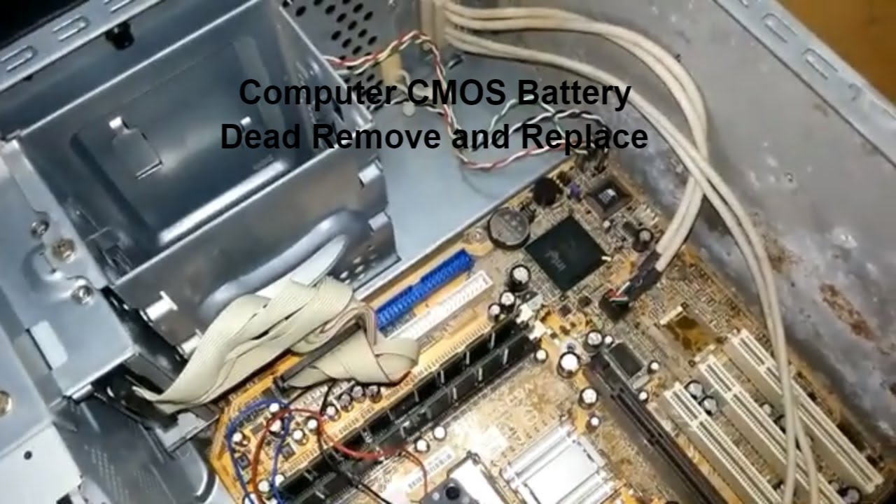 Computer CMOS Battery Dead Remove and Replace - YouTube