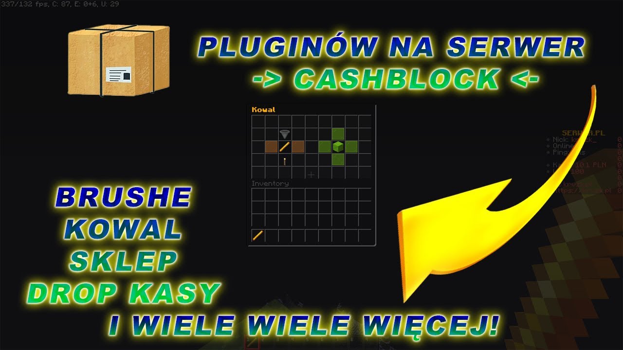 Autorska paczka pluginów z/na serwera CASHMC.EU (CASHBLOCK) [1.16+] - YouTube