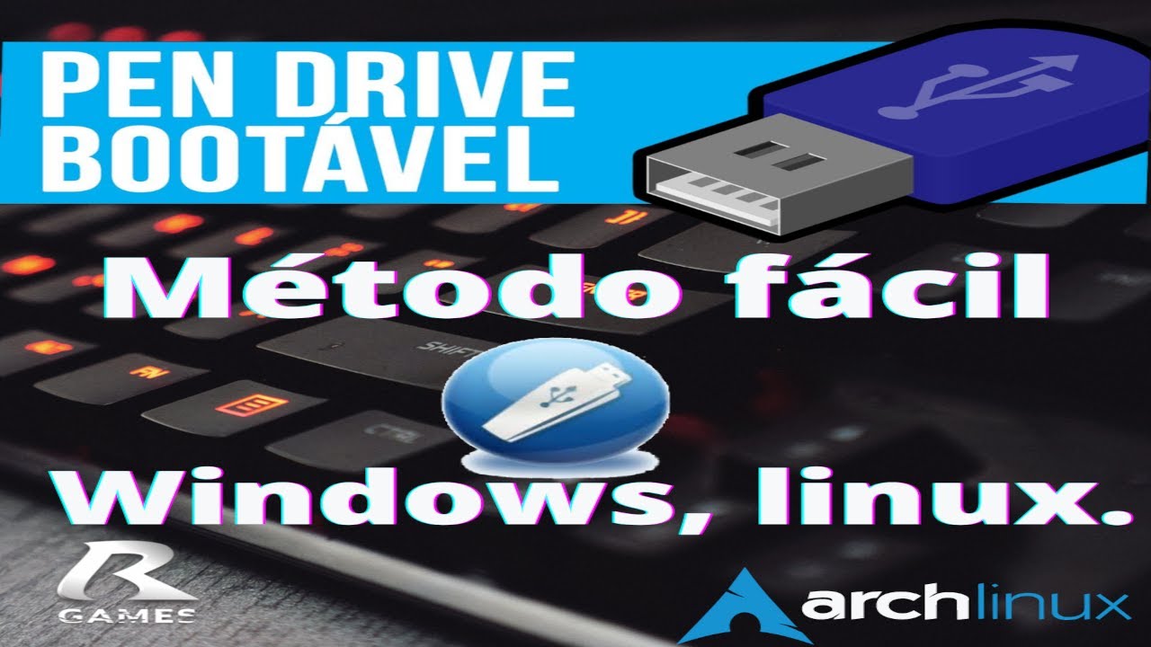 Criando pendrive bootável, windows, Linux método fácil 2022. - YouTube