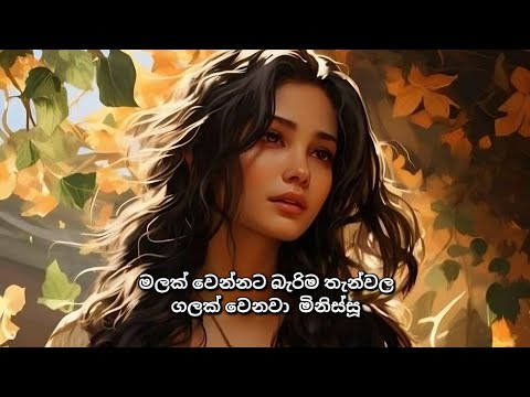 මලක් වෙන්නට බැරිම තැන්වල ගලක් වෙනවා  මිනිස්සූ | Dara gannata barima thanwala #sinhalasongs