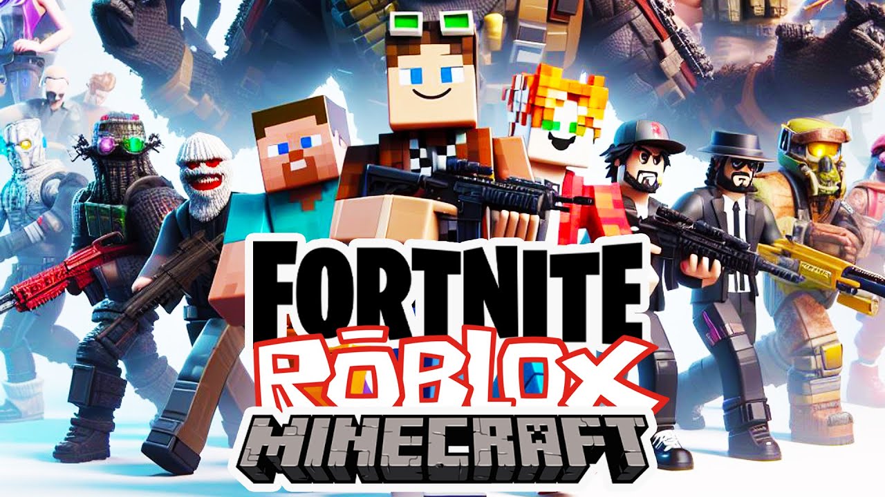 Jugando Fortnite - Minecraft - Roblox - YouTube