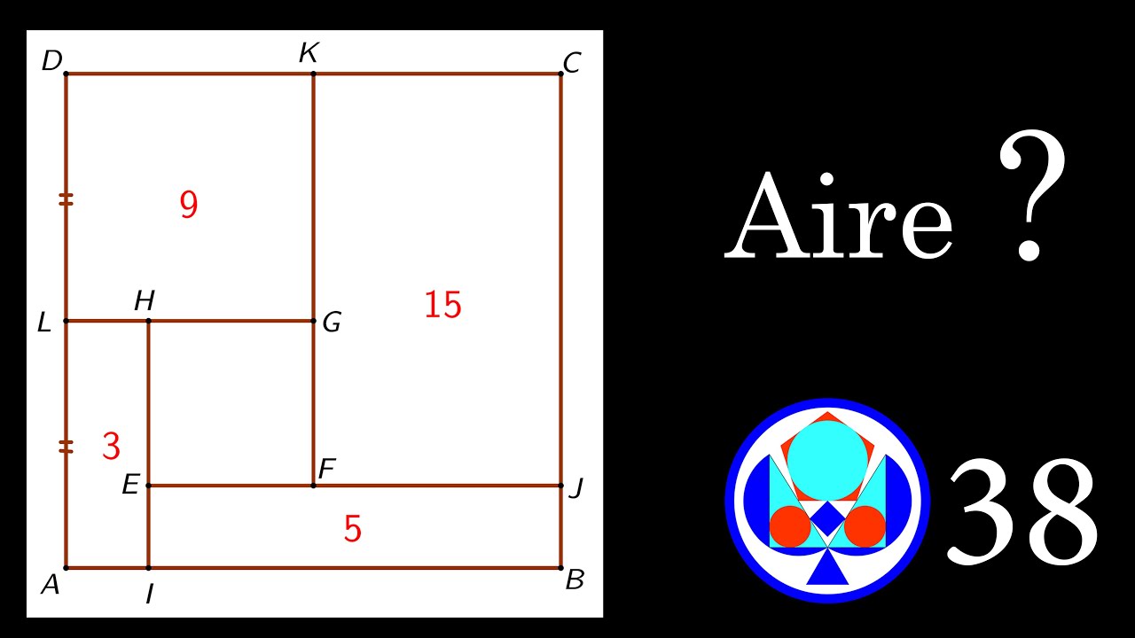 38 : Aire de rectangle et équation du second degré - YouTube