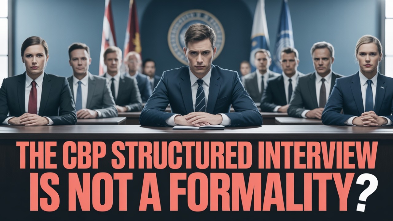 Myth: The CBP structured interview is just a formality - YouTube