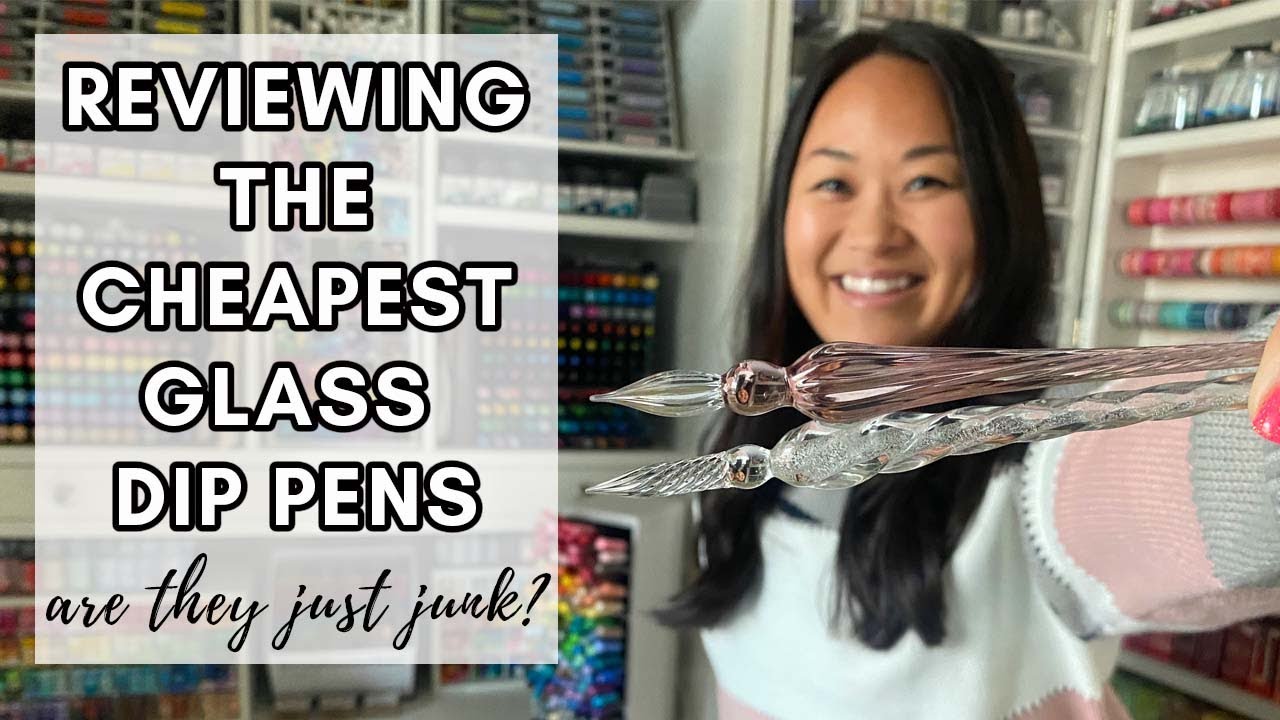Testing the Two CHEAPEST Glass Dip Pens on Amazon! Unboxing & Review ...