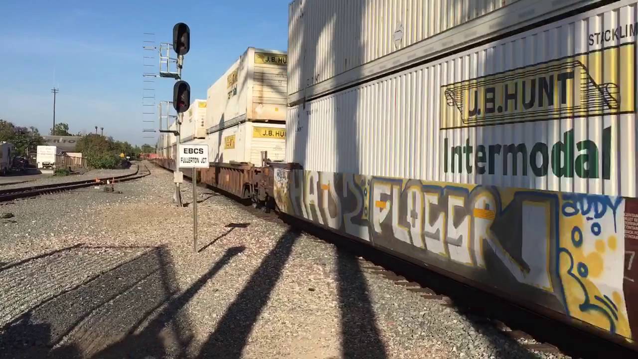 2 CITI rail units and a BNSF ACe on a westbound stack train!!!! 6-3-16 ...