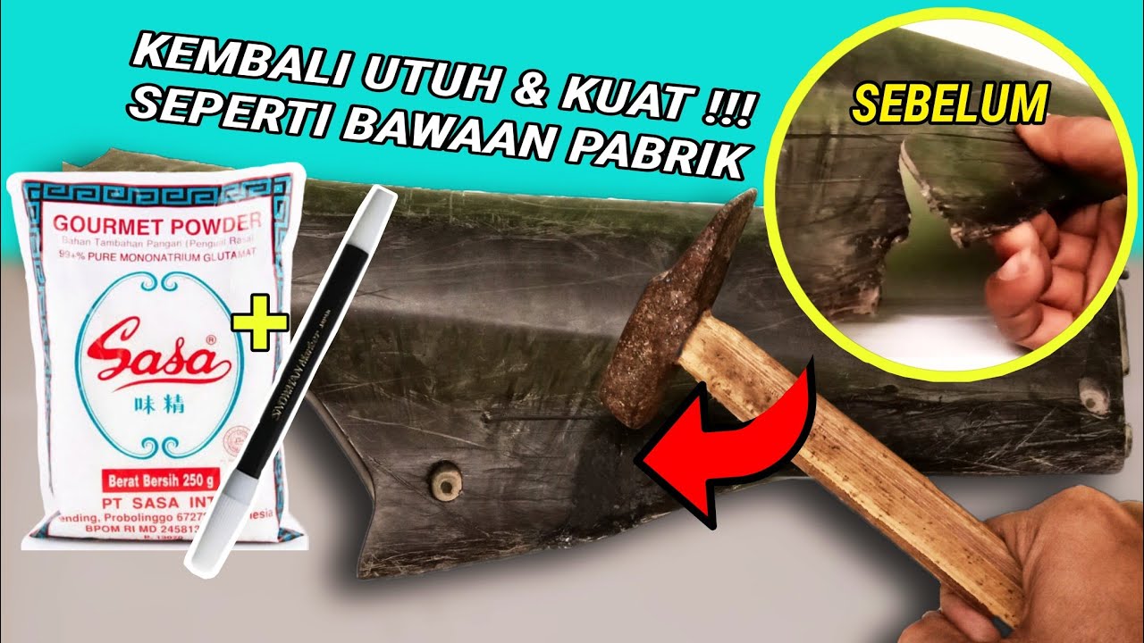 Campuran Lem super kuat untuk menambal body motor yang pecah / bolong ...