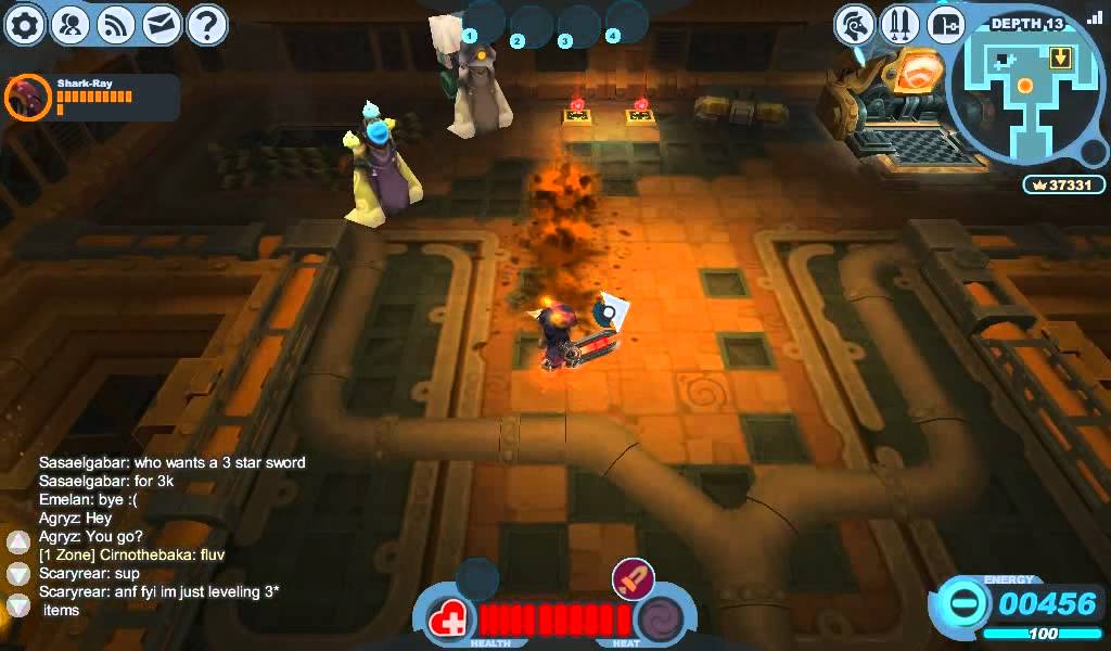 Spiral Knights: Combuster - Charge Attack: 3 small explosions - YouTube