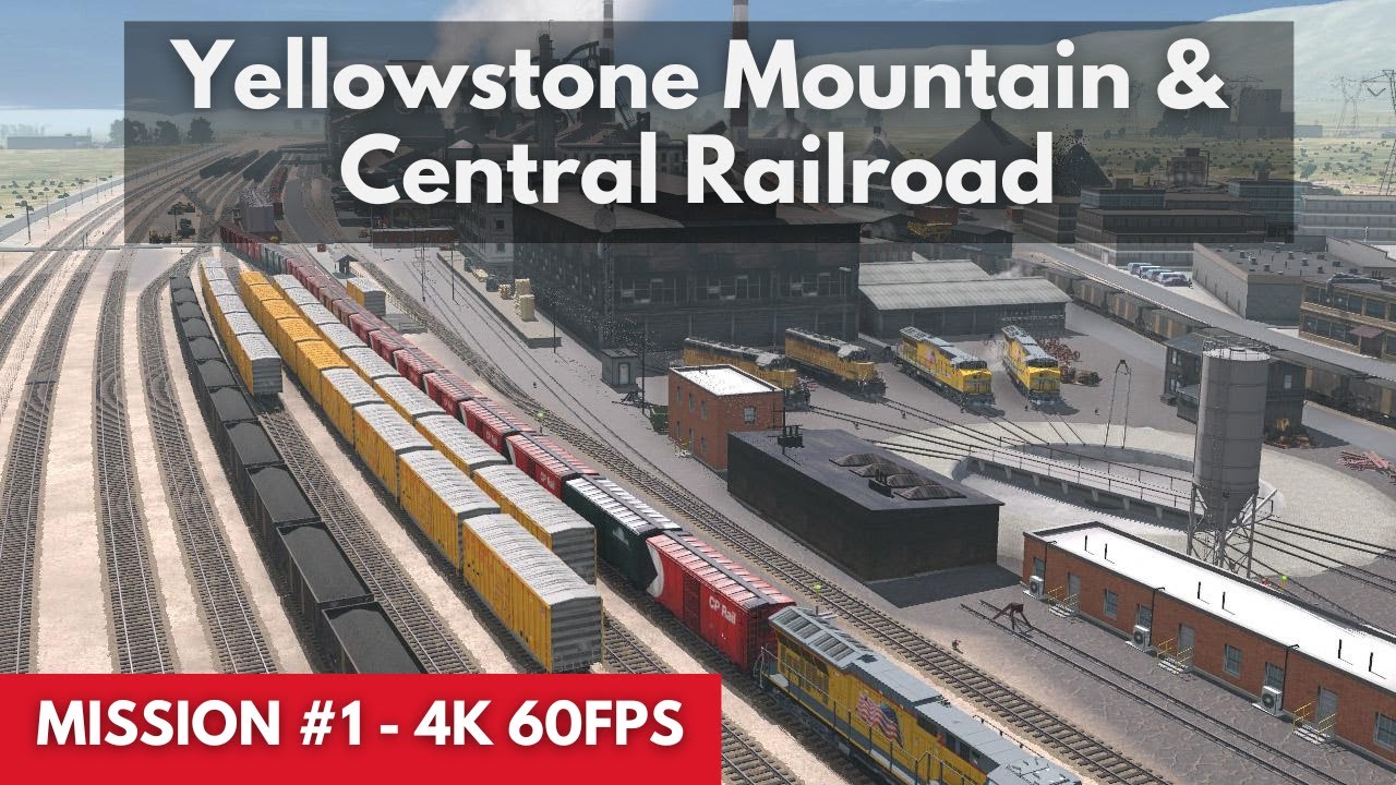 Yellowstone Mountain & Central Railroad (new map) - Trainz Simulator 4K ...