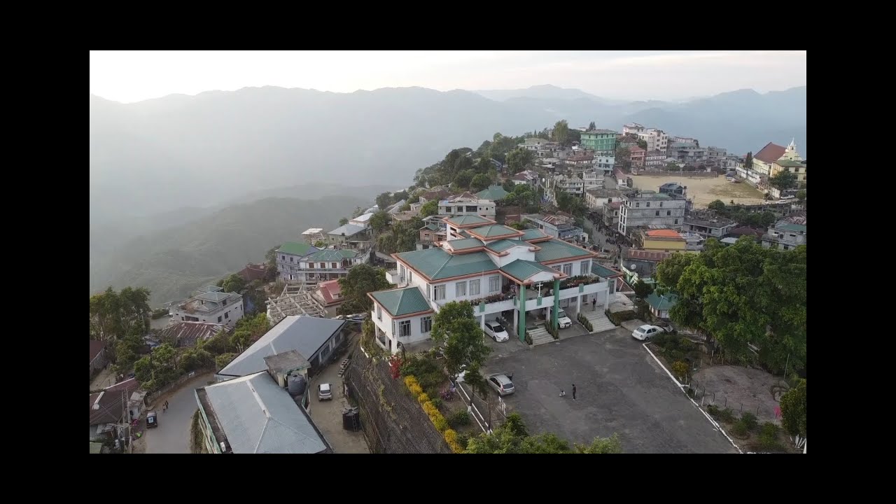 Aerial View of Siaha,Mizoram (Part 1) - YouTube