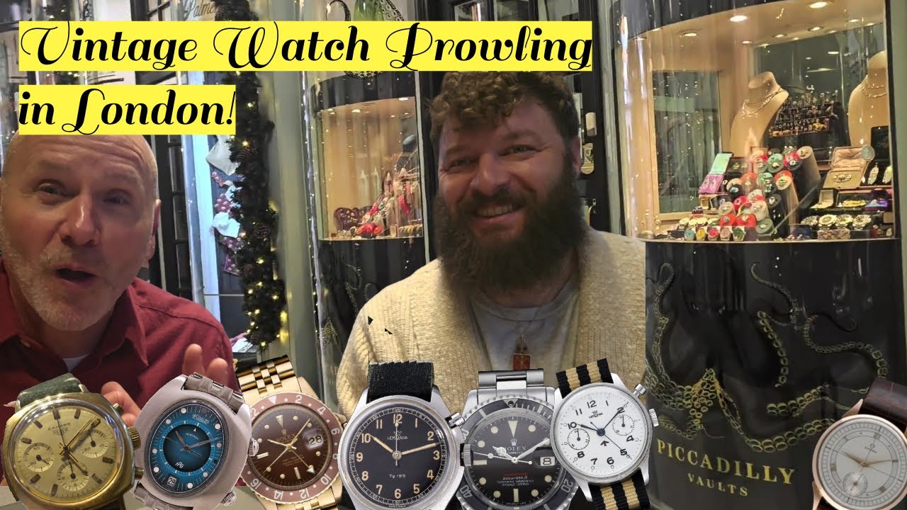 Rob talks Vintage Watches at Piccadilly Vaults in London with owner ...