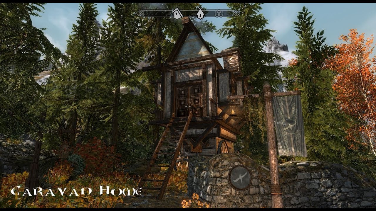 Caravan Home - Skyrim House Mod - YouTube